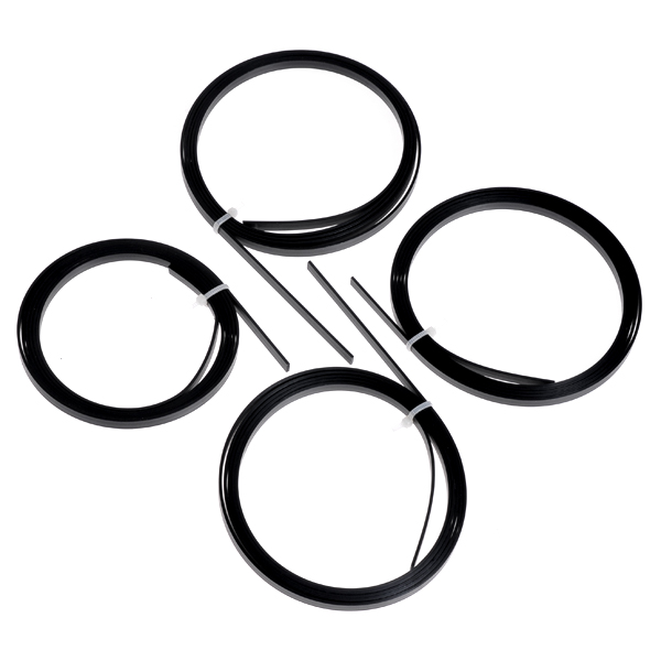 4pcs 5 Feet Guitar ABS Bindings Black 1650mmx6mmx1.5mm_Musical Instrument_kmise - miaoyin